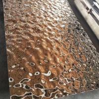 China Water Ripple Stainless Steel Sheet AISI304 Grade with 0.3 - 3.0mm Thickness and Polished Surface for Decorative Applications for sale