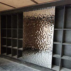 China AISI304 1000 x 2000mm Water Ripple Stainless Steel Sheet with Polished Surface for Decorative Applications for sale
