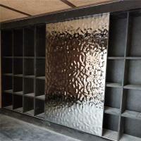 China AISI304 1000 x 2000mm Water Ripple Stainless Steel Sheet with Polished Surface for Decorative Applications for sale