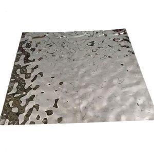 China 304 Grade Water Ripple Pattern Stainless Steel Sheet with 0.3 - 3.0mm Thickness for Decorative Applications for sale