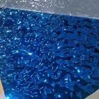 China 304 Grade Water Ripple Pattern Stainless Steel Sheet with 0.3 - 3.0mm Thickness for Decorative Applications for sale
