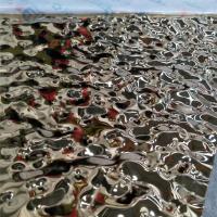 China 8K Mirror Finish Stainless Steel Sheet with 0.3 - 3.0mm Thickness for Ceiling and Cladding Decorative Water Ripple Panels for sale