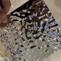 China Water Ripple Wall Panel Stainless Steel Sheet with Mirror Finishing 304 Grade 0.3 - 1.5mm Thickness for sale