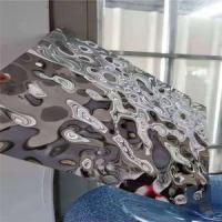 China Gold Mirror Finish Water Ripple Stainless Steel Sheet Grade 201 304 430 with 0.3-3.0mm Thickness for Decorative Applications for sale