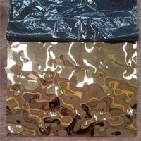 China 304 Grade Water Ripple Stainless Steel Sheet with 0.3 - 1.5mm Thickness and Polished Surface for Decorative Applications for sale