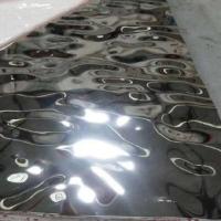 China Grade 304 Water Ripple Stainless Steel Sheet with 0.3 - 1.5mm Thickness and Polished Surface for Decoration for sale