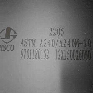 China Corrosion Resistant High Strength Hot Rolled Duplex Steel Plate 2205 Stainless Steel Plate for sale