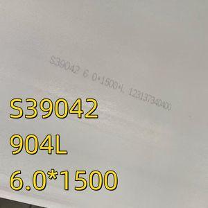 China ASTM A240 904L UNS N08904 DIN1.4539 Hot Rolled Stainless Steel Plate 6 mm Thickness 1500*6000mm for sale