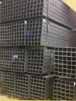China ASTM A500 Black Surface Square Hollow Section Steel Pipe with S355JR Grade for Structural Use for sale