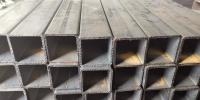 China ASTM A500 Black Surface Square Hollow Section Steel Pipe with S355JR Grade for Structural Use for sale