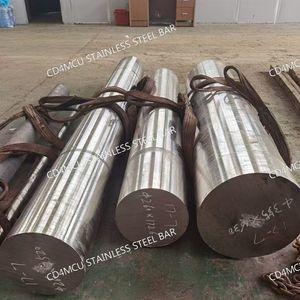 China CD4MCU Super Stainless Steel Round Bar Hot Rolled Nickel Alloy Bar Diameter 10-350mm for sale
