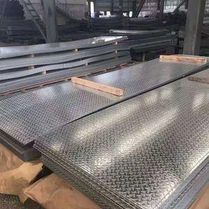 China Galvanized ASTM A36 Hot Rolled Diamond Plate Chequered Steel Plate for Construction and Shipping for sale
