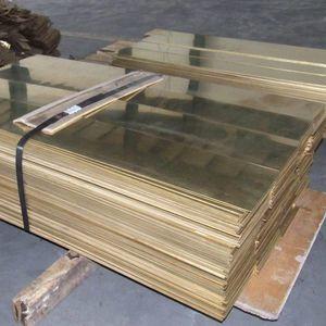 China ASTM Standard C26000 Brass Sheet with 0.3 - 50mm Thickness Non-alloy Brass Plate for sale