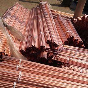 China ASTM B152 Non-alloy Copper Pipe 8mm Straight Tube for Air Conditioning for sale