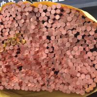 China C11000 Copper Bar and Rod ASTM Standard Round Copper with Diameter 4 - 200mm Custom Cutting Any Length for sale