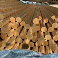 China CuZn33 Alloy Brass Round Bar in 6m Length Brass Copper Rod with Corrosion Resistance for sale