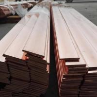 China Pure Copper Flat Bar C11000 / T2 Copper Flat Plate in 6m Length for Electronic Area for sale
