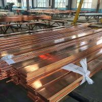 China Red Copper Flat Bar Grade C11000 ASTM Standard 6m Length Flat Plate for sale