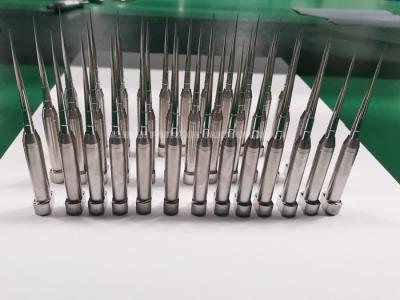 China H13 Material Polished Core Pins with 0.003mm Tolerance for Medical Syringe Injection Molding for sale