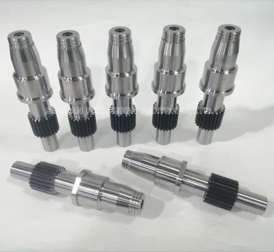 China 1.2344 Material Gear Hobbing Spindle with 50-52HRC Hardness and +/-0.01mm Tolerance for Unscrewing Mold Components for sale