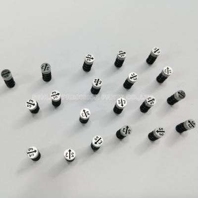 China SUS420 Material Mold Date Inserts with 48-52HRC Hardness and 0.01mm Tolerance Date Marked Pins for sale