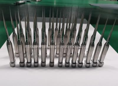 China Mirror Polished M340 Mold Core Pins with 52-56HRC Hardness for Medical Pipette Pins for sale