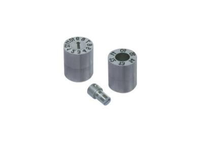 China Japan Standard Split-Type Date Stamp Mold with S136 Material, 50-53HRC Hardness, and +/-0.01mm Accuracy for sale