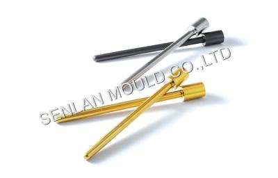 China Gold and Black TiN Coating Core Pins with HRC44-46 Hardness and ±0.01mm Accuracy for Honda Die Casting Auto Parts for sale