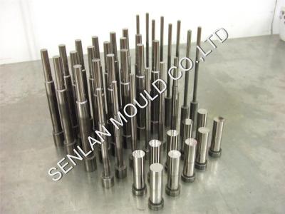 China Precision Stepped Core Pins with Cooling Hole for Die Casting - HRC44-46 Hardness, Nitrided Surface, ±0.01mm Accuracy for sale
