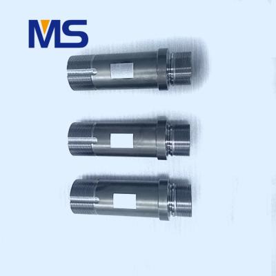 China Thread Screw Sleeve CNC Machined Parts with 38CRMOAL Material, Nitriding Surface Treatment, and Both Side Thread for Pressure Machines for sale