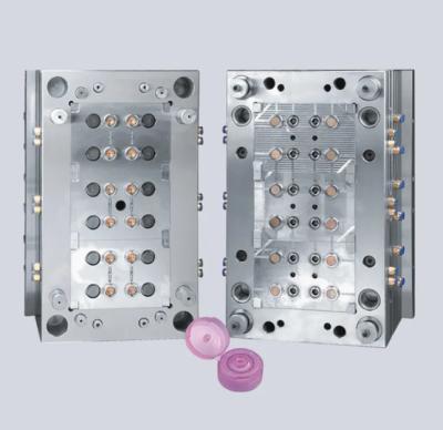 China High-Precision CNC Machining Multi Cavity Beverage Bottle Cap Injection Mould with Stainless Steel Plates and Hot Runner System for sale