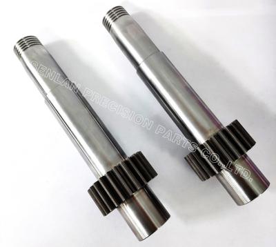China High Precision S136 Material Gear Shaft with 48-52HRC Hardness for Plastic Injection Moulding for sale
