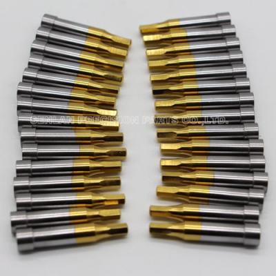 China Custom Tungsten Carbide Die Punch Pins with 0.01mm Tolerance and TiN Coating for Precision Stamping for sale