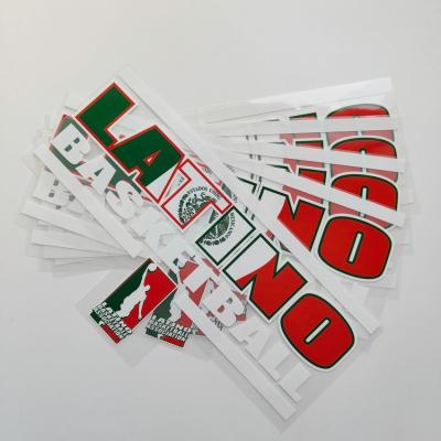 China Custom Brand Name Heat Transfer Logo Printing Designs CMYK RGB Pantone Color for sale