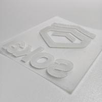 China Matte Surface Silicone Heat Transfer Logo Flat Screen Printing Logo Customized for sale