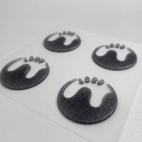 China Embossed 3D Silicone Heat Transfer Emblems Transfers Customized for sale