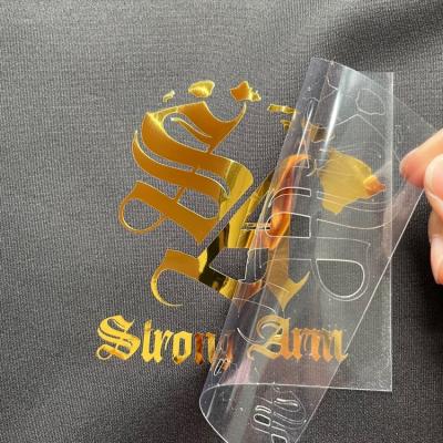 China Soft Feel Laser Cutting Metallic Heat Transfer Foil Like Finish Heat Transfer Logos For Sportswear for sale