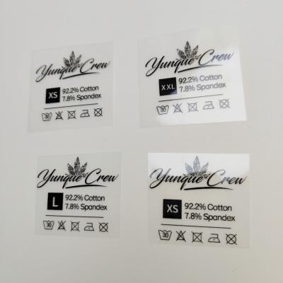China Hot Peel Clothing Neck Label Heat Press Custom Clothing Own Logo Brand for sale