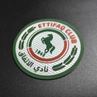 China Custom Heat Press Appliques 3D Silicone Embroidered Logo Patches for sale