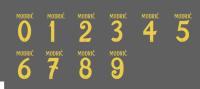 China Iron On 10 Inch Letters And Numbers Football Jersey Letters And Numbers for sale