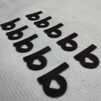 China Soft Rubber Heat Press Clothing Labels Custom Designed for sale