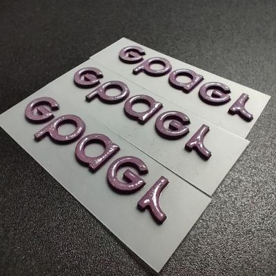China Embossed 3D Silicone Heat Transfer Emblems Transfers Customized for sale