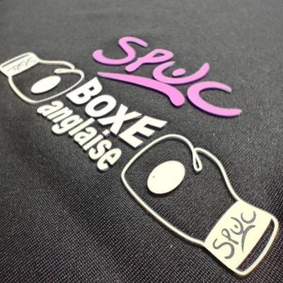 China Soft Rubber Heat Press Clothing Labels Custom Designed for sale