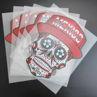 China High Stretch Custom DTF Heat Transfer Sticker Label Designs T Shirt Heat Press Stickers for sale