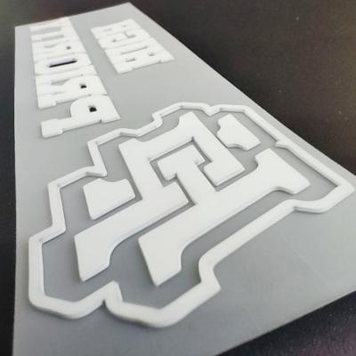 China 3D Rubber Heat Transfer Stickers For Branding The T shirts And Athletic Clothing for sale
