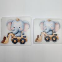 China Cute Cartoon Characters Heat Press Dtf Transfer Sticker For Garment And Bags for sale