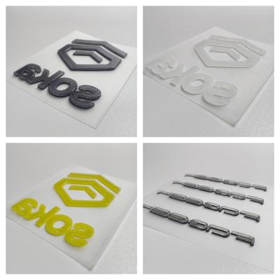 China Personalized Waterproof 3D Silicone Heat Transfer Logo Flash Fashion Heat Transfer Prints for sale