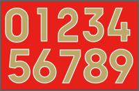 China Customized Durable Heat Press Names And Numbers For jerseys uniforms for sale