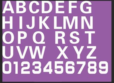 China College Football Heat Press Numbers And Letters For Positions And Name for sale