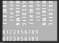 China College Football Heat Press Numbers And Letters For Positions And Name for sale
